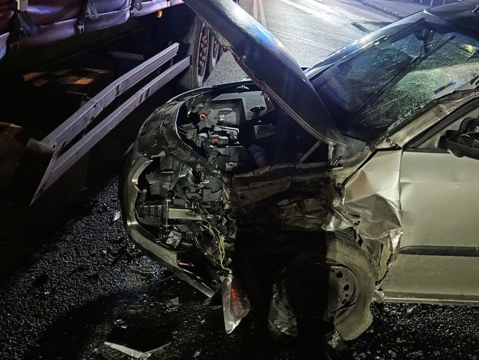 Wyciek oleju pod Dino w Sieroniowicach. Sprawca miał prawie 3 promile